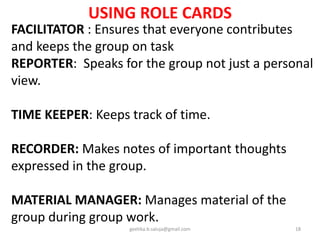 Cooperative learning in Indian classroom teaching and learning process ...