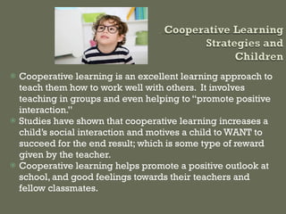 Cooperative Learning In Education | PPT