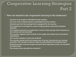 Cooperative Learning In Education | PPT