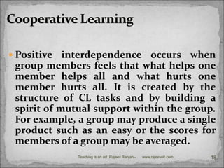 Cooperative learning in school education teaching techniques and ...