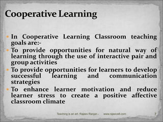 Cooperative learning in school education teaching techniques and ...