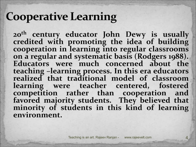 Cooperative learning in school education teaching techniques and ...