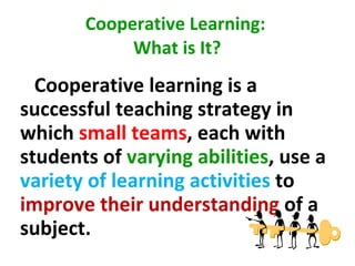 Cooperative Learning Overview Ppt For Ccc | PPT