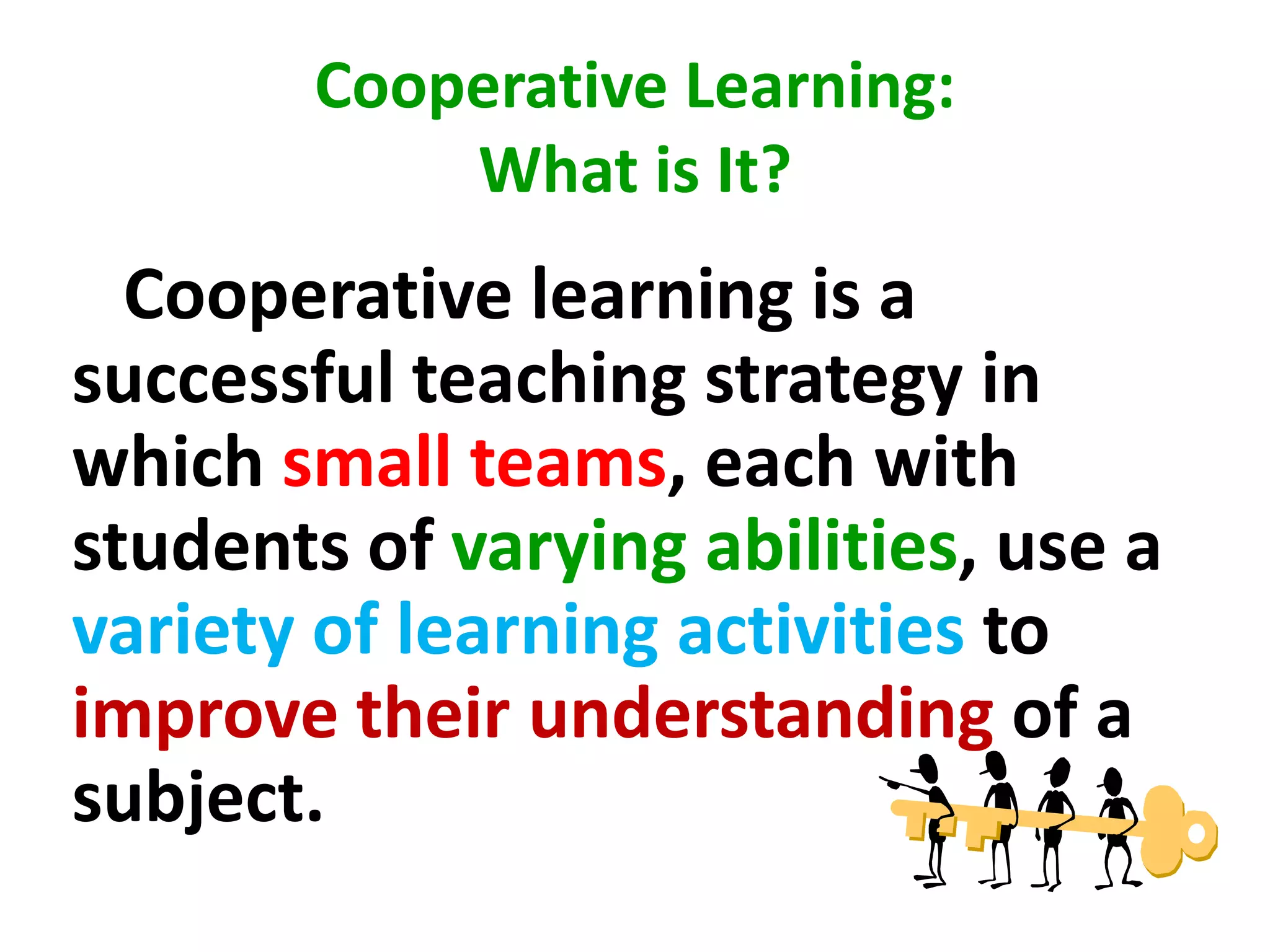 Cooperative Learning Overview Ppt For Hour Meeting | PPTX