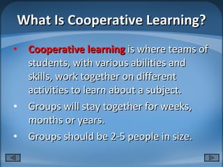 Cooperative Learning Powerpoint | PPT