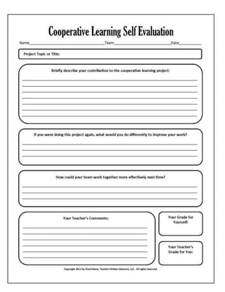 Cooperative learning rubrics | DOCX