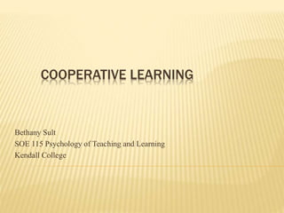 Cooperative learning slide presentation | PPT