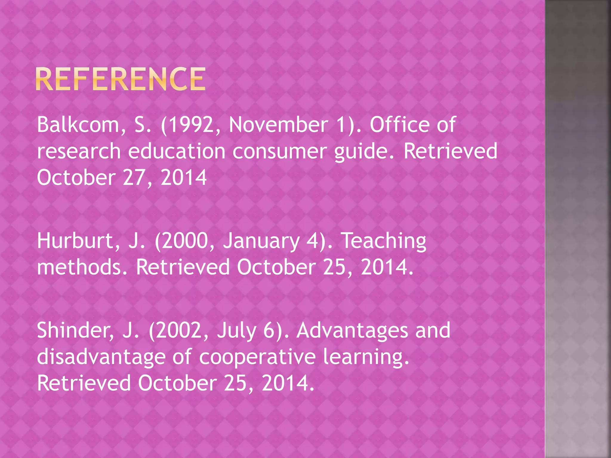 Cooperative learning teaching method | PPT