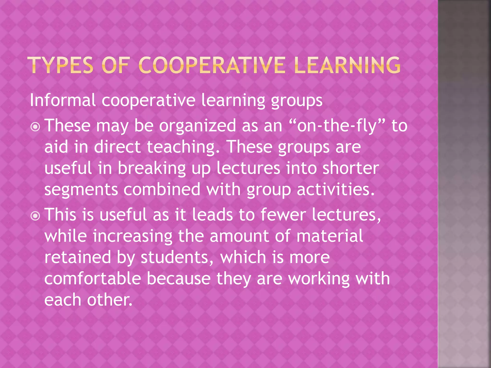 Cooperative learning teaching method | PPT