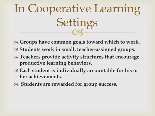 Cooperative learning techniques | PPTX | Homework and Study | Education