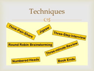 Cooperative learning techniques | PPTX