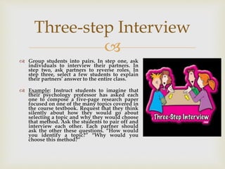 Cooperative learning techniques | PPTX