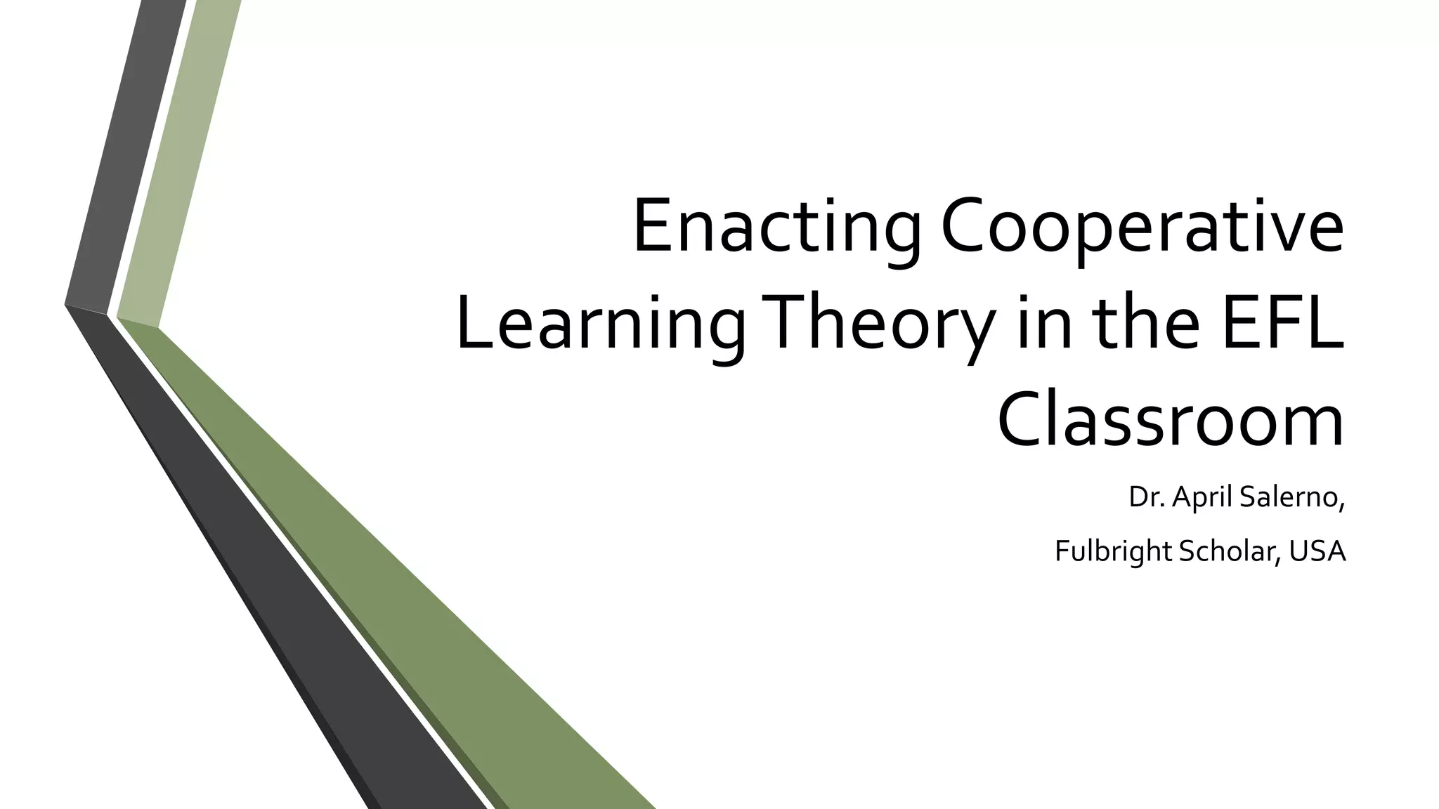 Cooperative learning theory | PPT