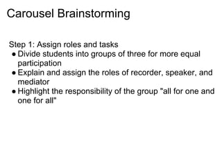 Cooperative learning with_carousel_brainstormi | PDF