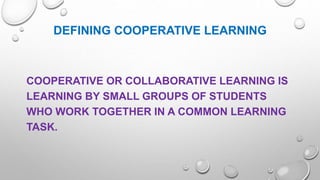 Cooperative learning with the computer | PPTX