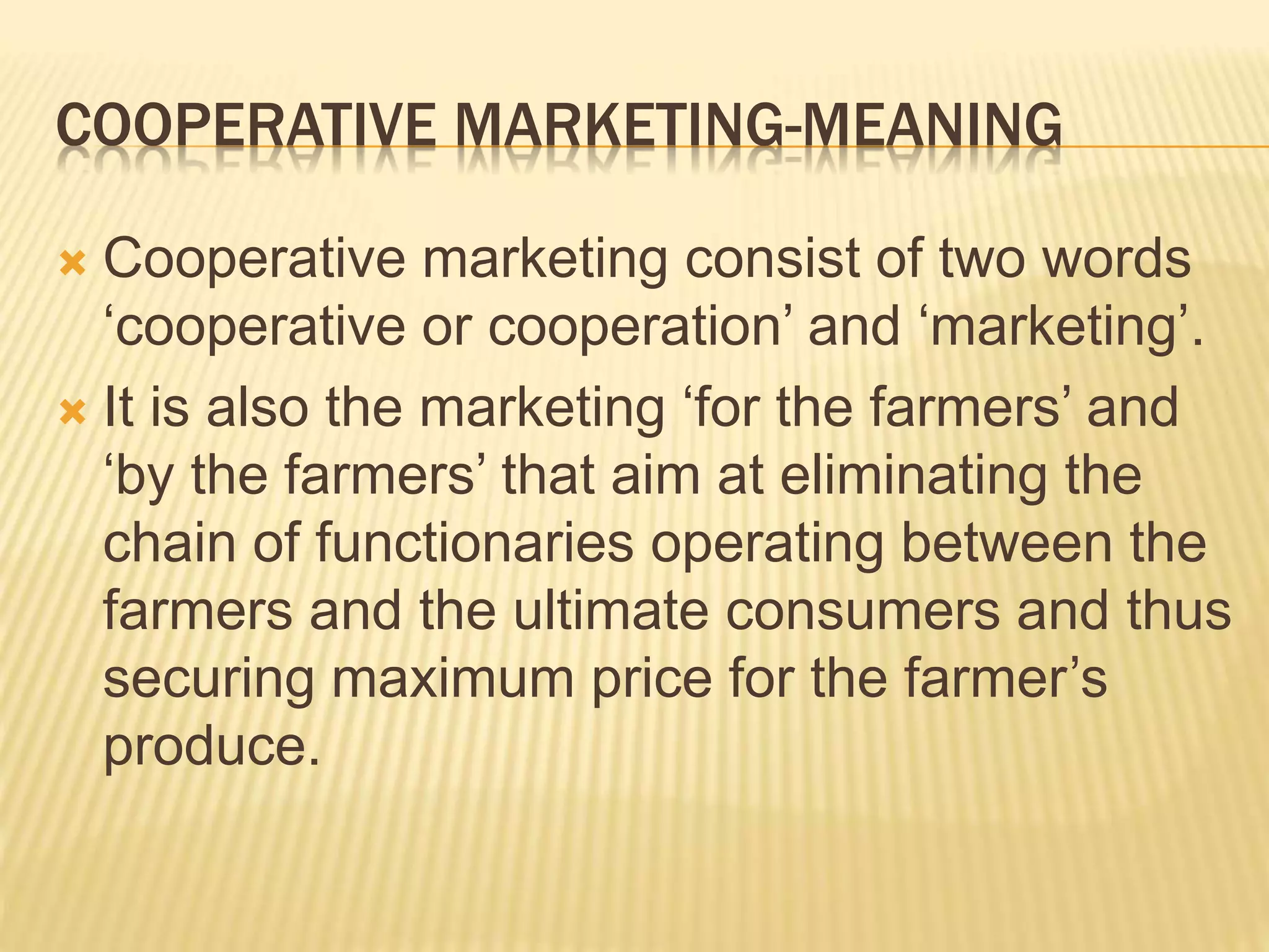 Cooperative marketing | PPTX