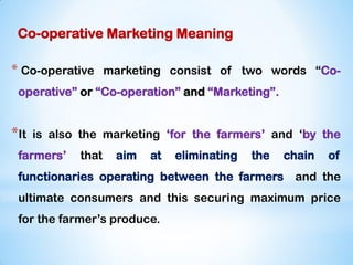 Cooperative Marketing, NAFED & FCI | PDF