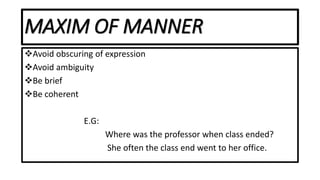 Cooperative principle | PPTX