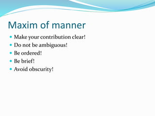 Cooperative principle | PPTX