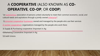 Cooperatives | PPTX
