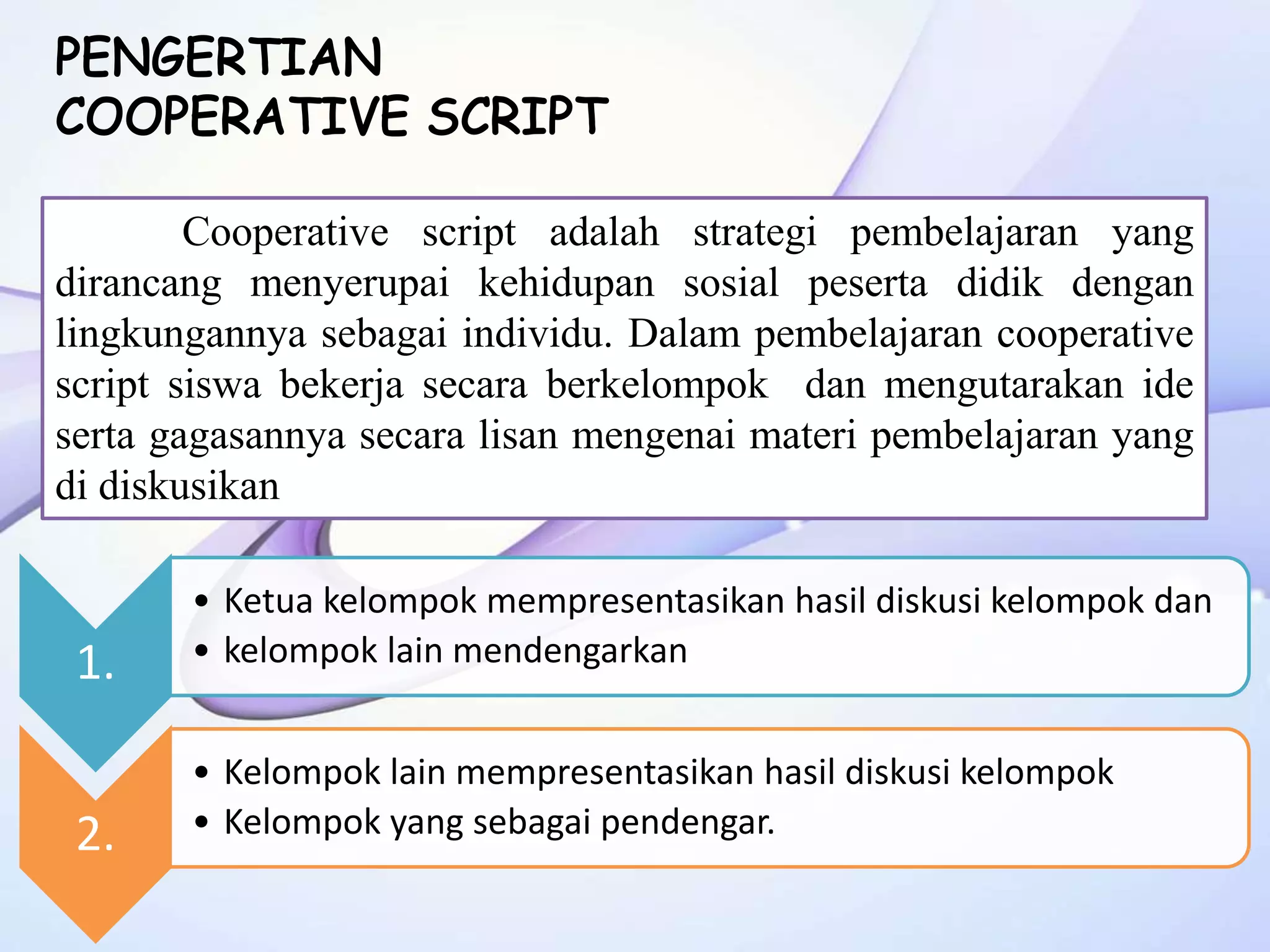 Cooperative script (spkcs) | PPTX