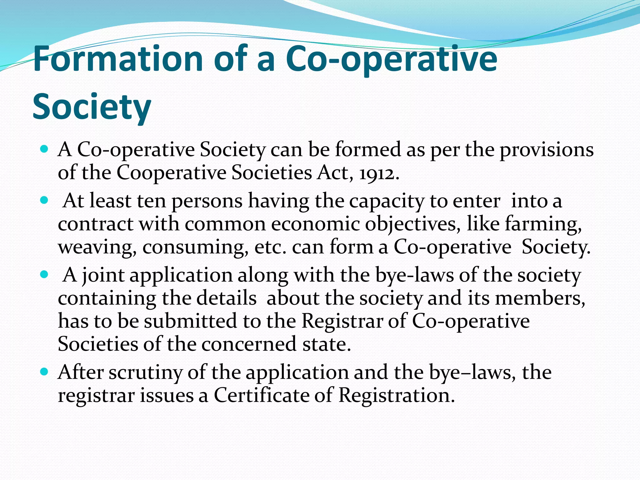 Cooperative society | PPTX