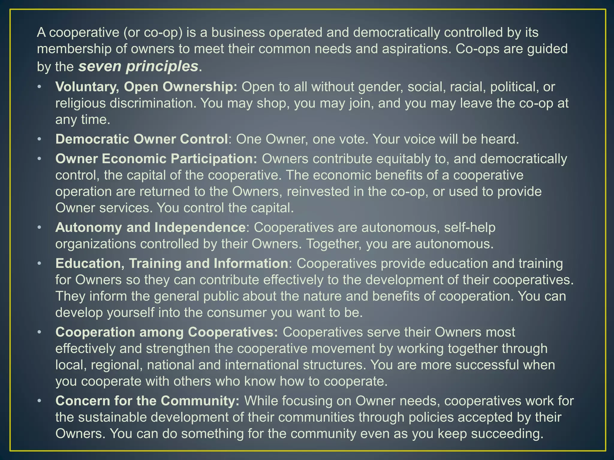 Cooperative society | PPTX