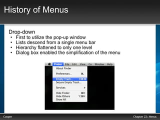 About Face 3: Menus | PPT