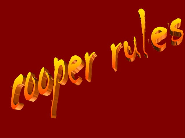 Cooper rules power point | PPT
