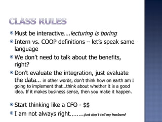 Co Op Intern Presentation | PPT