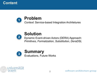 Dynamic Event-Driven Actors (DERA) | PPT
