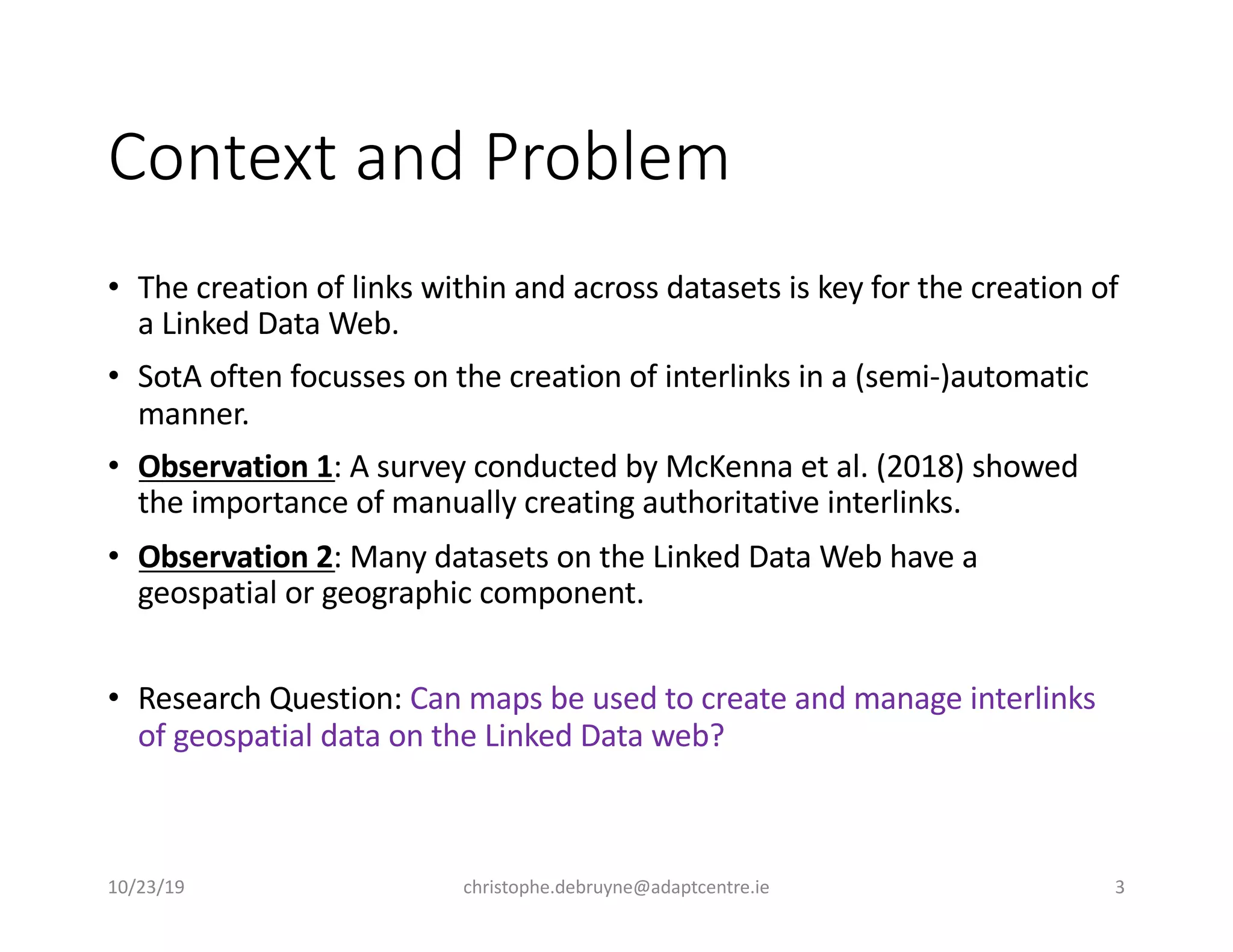 Using Maps For Interlinking Geospatial Linked Data Ppt