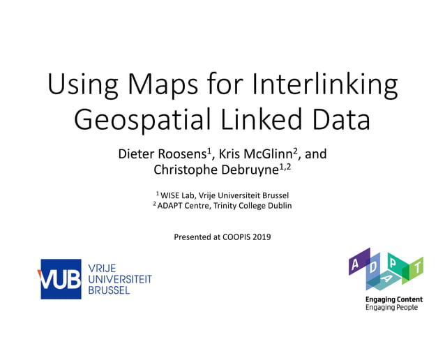 Using Maps for Interlinking Geospatial Linked Data | PPT