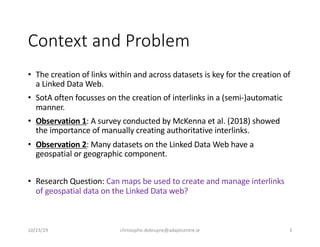 Using Maps for Interlinking Geospatial Linked Data | PPT