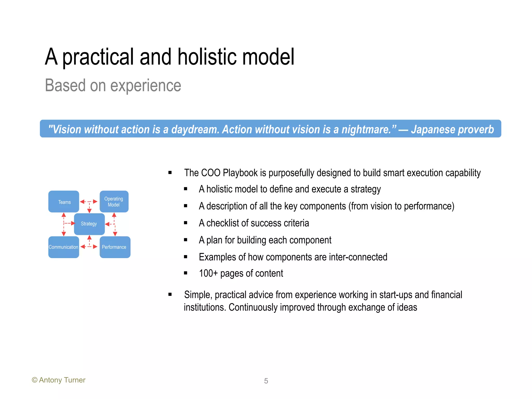 COO Playbook Introduction | PDF