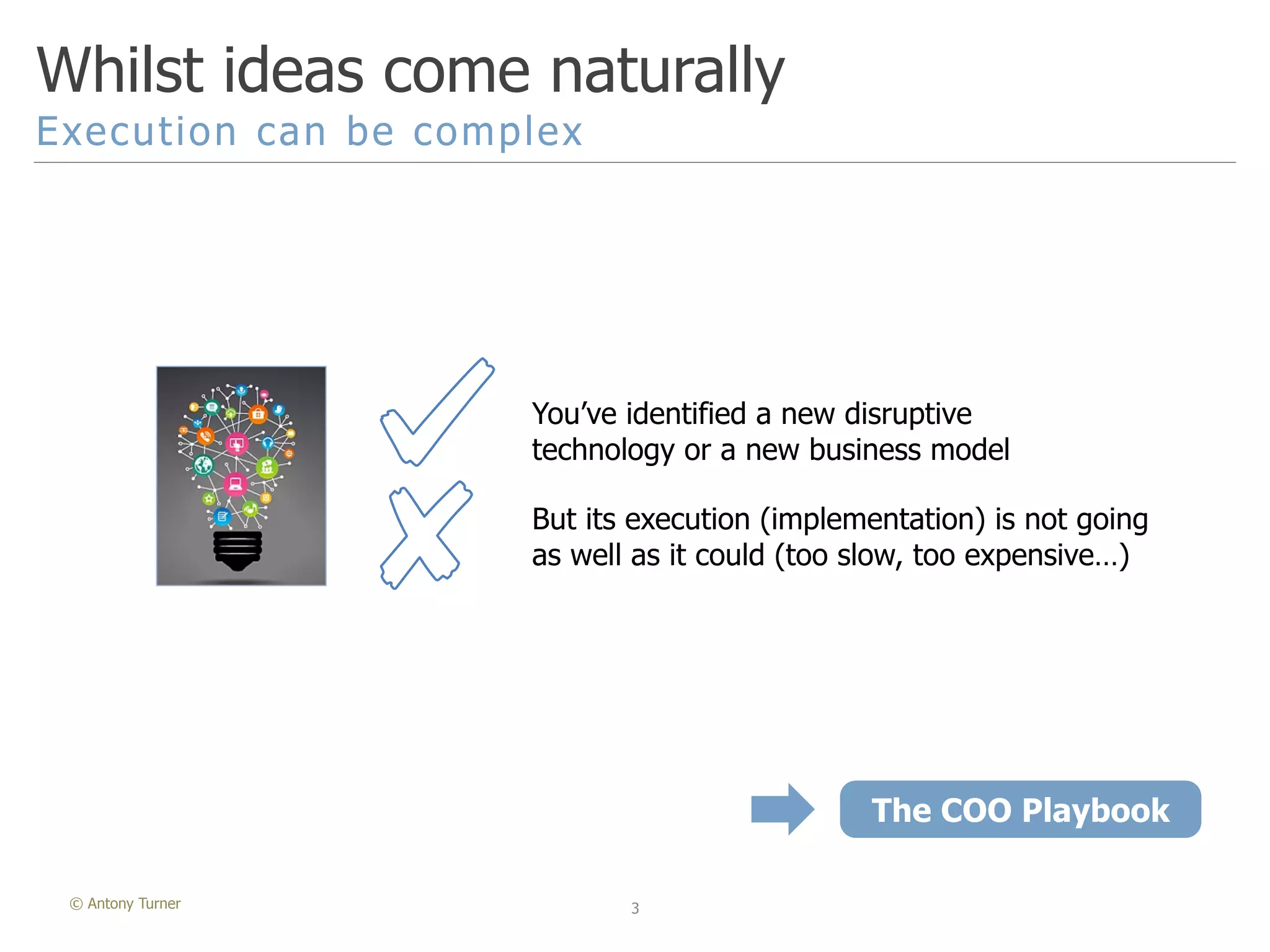 COO Playbook - Sample Oct 2018 | PPT