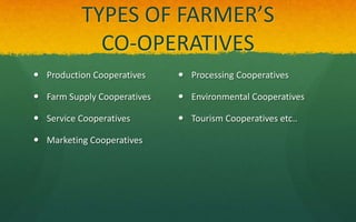 CO OPERATIVES !!! | PPTX | Agriculture | Industries