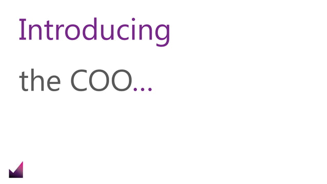 Introducing the COO | PPTX | Business Administration | Business