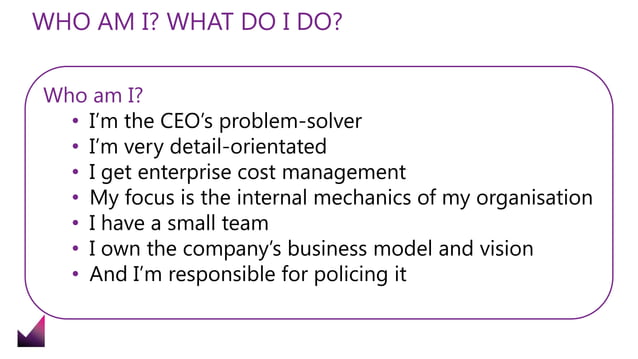 Introducing the COO | PPTX | Business Administration | Business