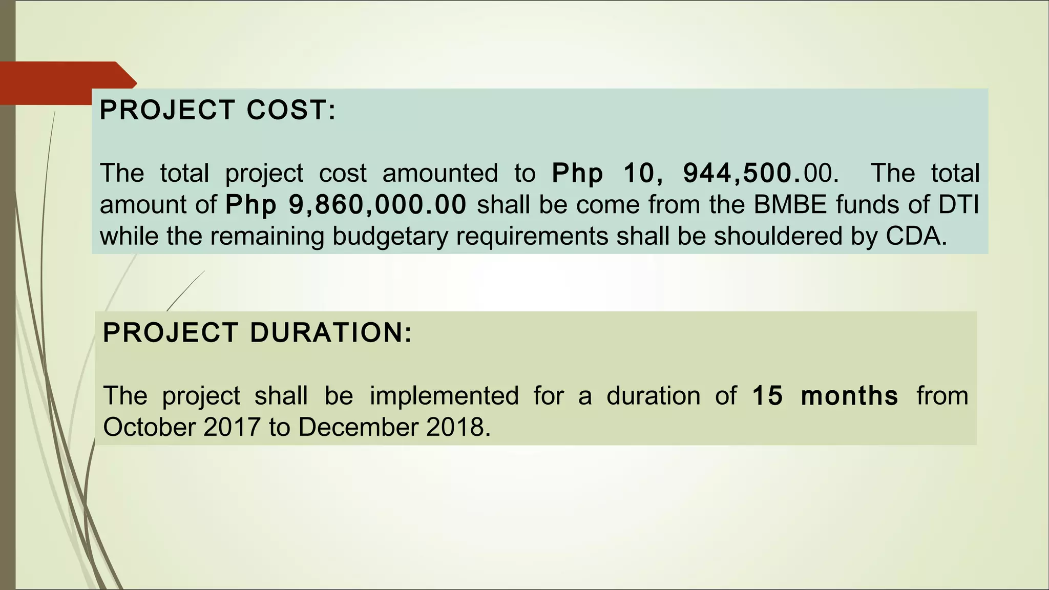 COOP SEED program of the CDA | PPT