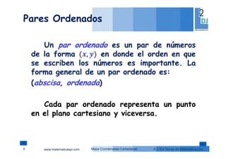 Coordenadas cartesianas (slide share) | PDF