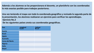 Coordenadas geográficas | PPTX