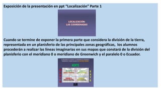 Coordenadas geográficas | PPTX