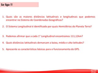 Coordenadas Geográficas - SISTEMA DE COORDENADAS HEMISFÉRIOS | PDF