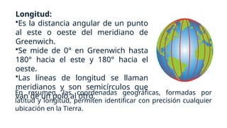 COORDENADAS GEOGRÁFICAS LATITUD LONGITUD | PPTX