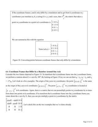 Coordenadas homogeneas mov_robot | PDF