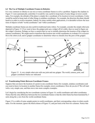 Coordenadas homogeneas mov_robot | PDF