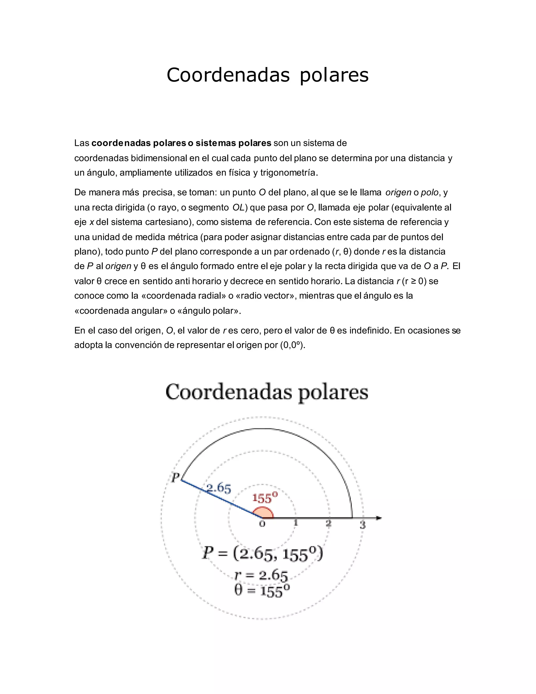 Coordenadas polares | DOCX
