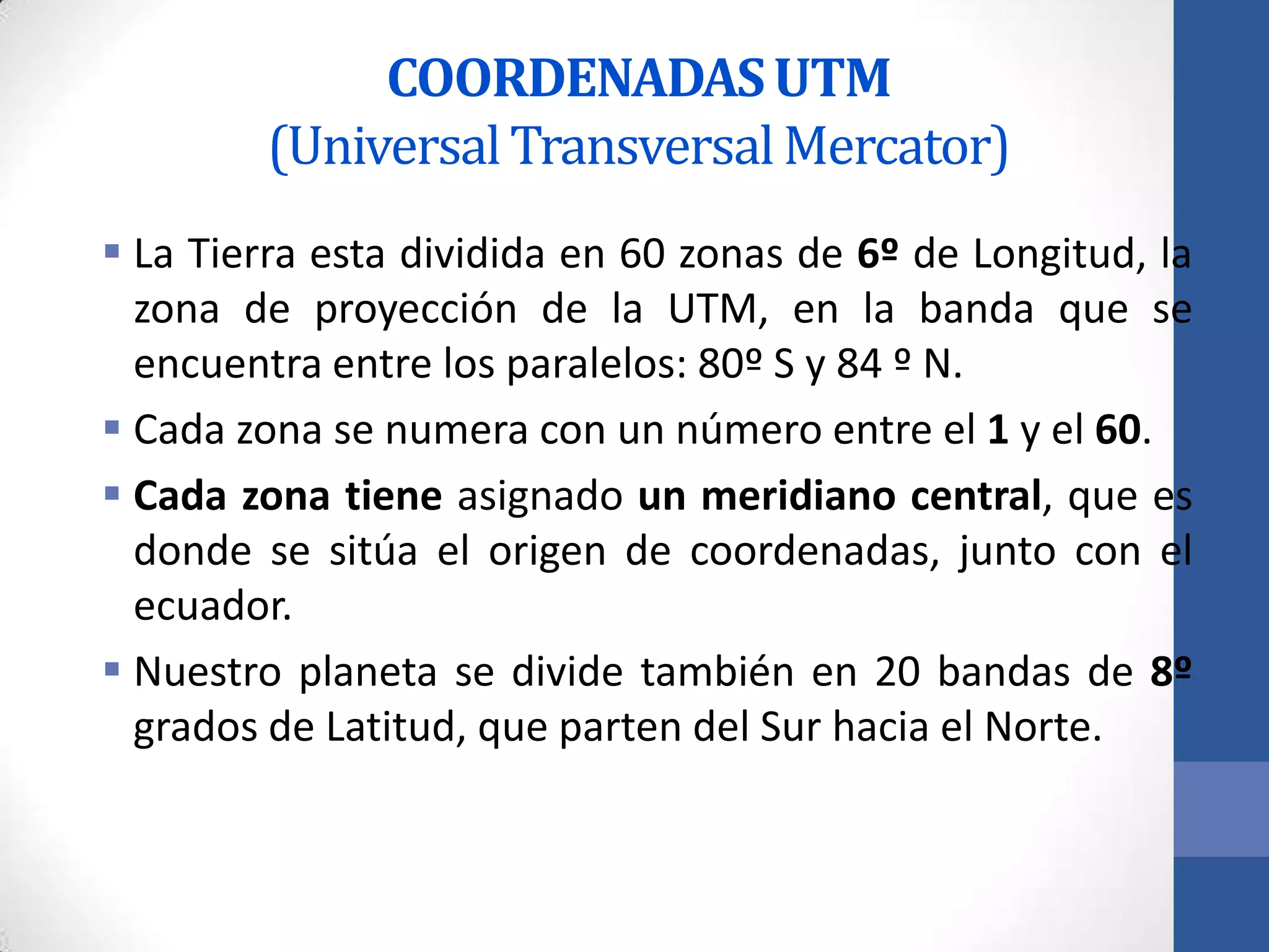 Coordenadas utm definitivo | PPTX