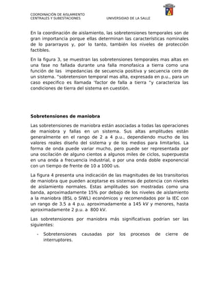 Coordinacion de-aislamiento | PDF
